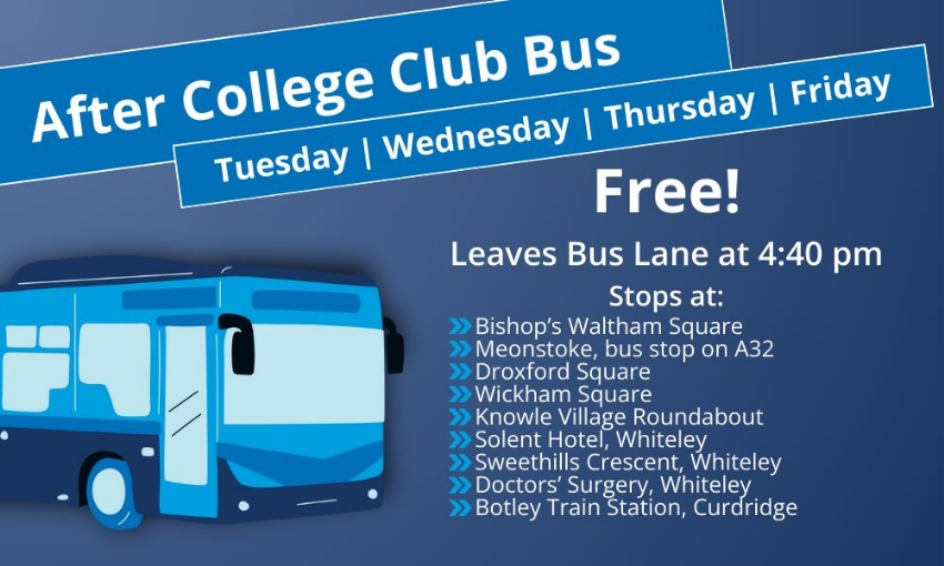 Swanmore School - Free Late Bus Service Resumes for After College ...